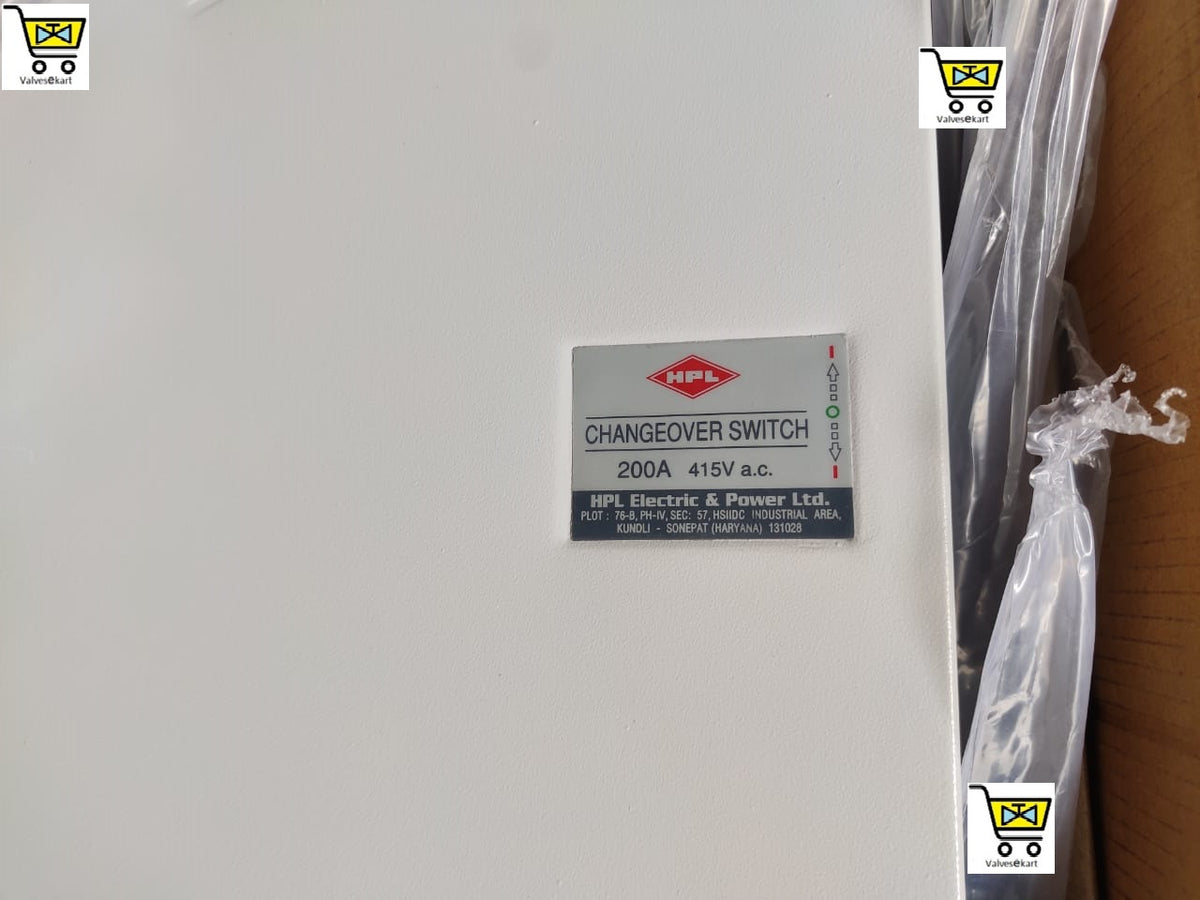 HPL 200 amp Changeover Switch- 200A -4 Pole-415V-COS4FP200-Off Load ...