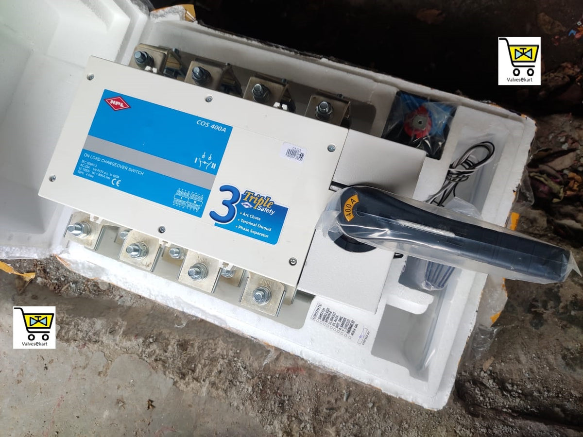 HPL Front Operated 320 AMP 4P Electric On Load Changeover Switch Manual ...